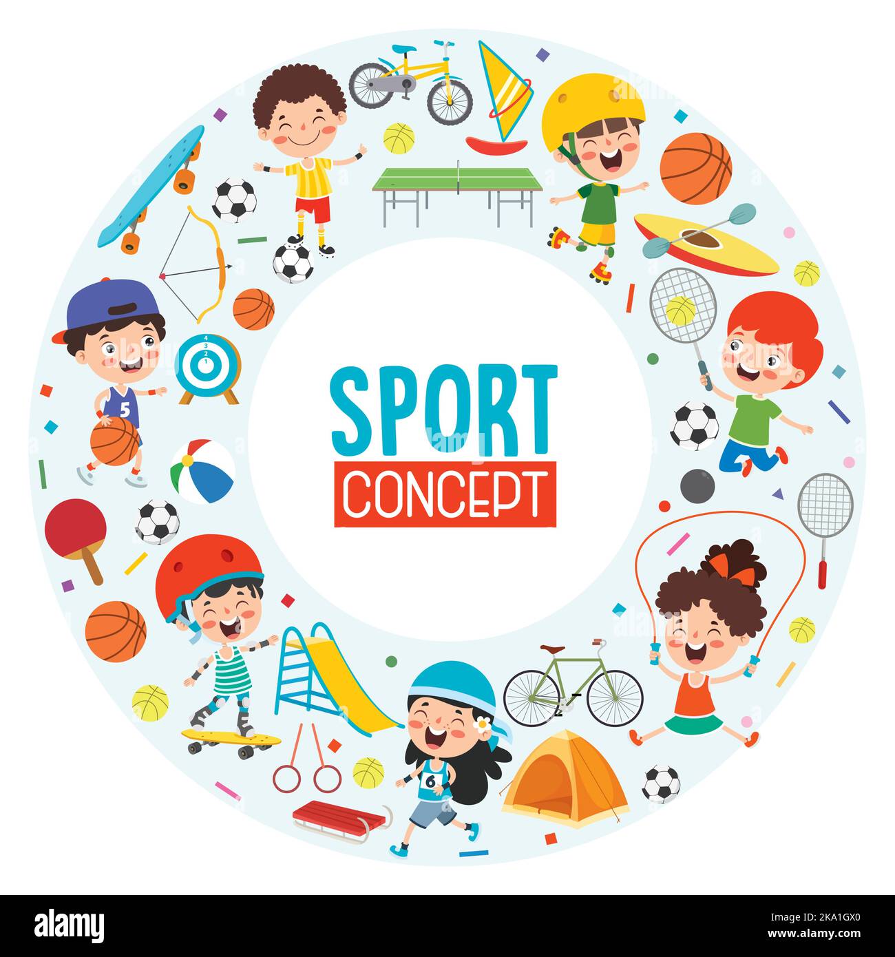 Kids playing rugby Stock Vector Images - Alamy