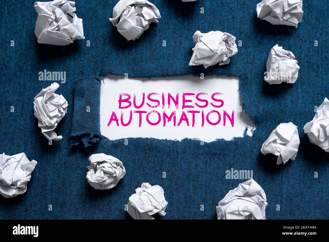 Text showing inspiration Business Automation. Business showcase ...
