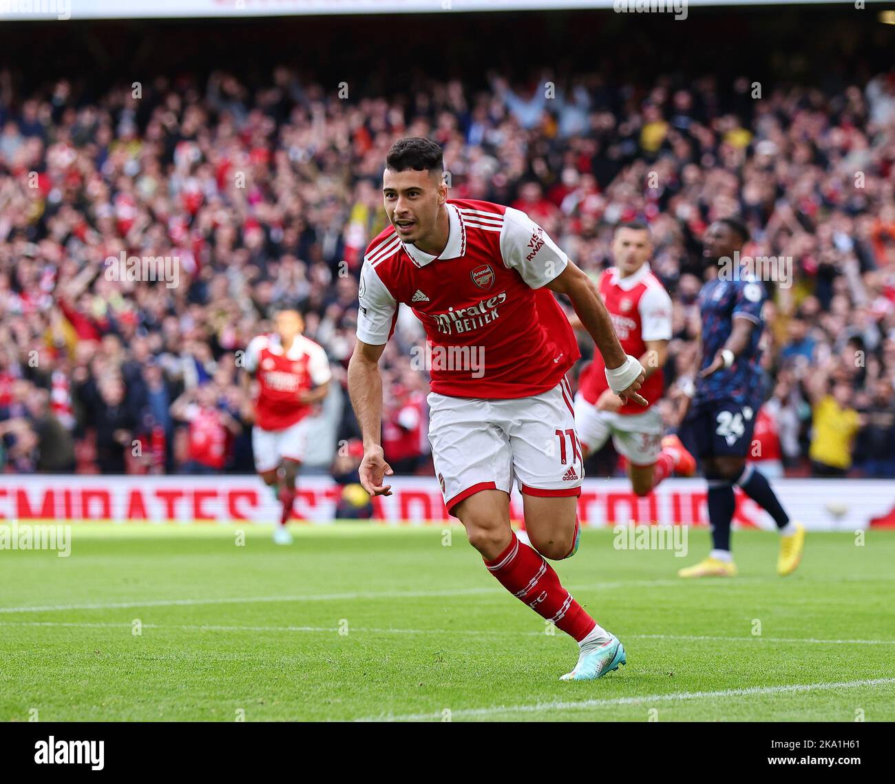 Gabriel martinelli celebrates 2022 hi-res stock photography and images ...