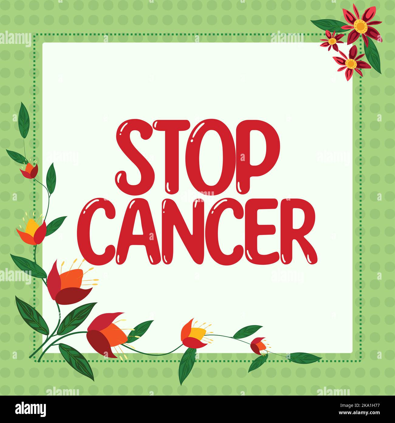 Text showing inspiration Stop Cancer. Business approach quit the use of ...