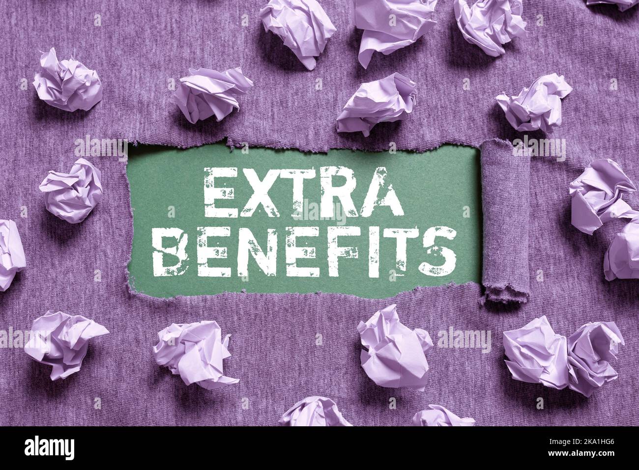 Text showing inspiration Extra Benefits. Business showcase Conclusion ...