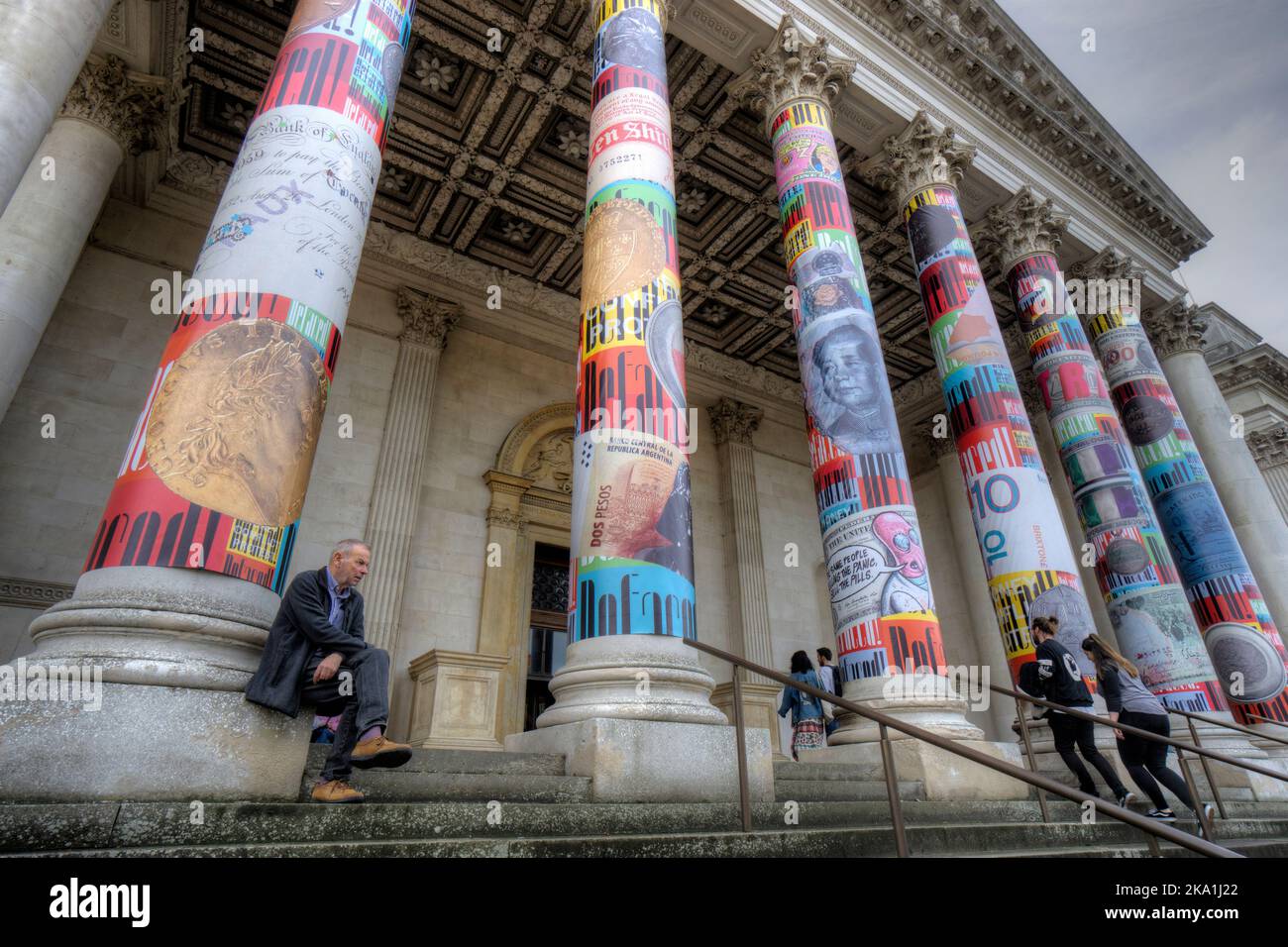 Deface exhibition cambridge fitzwilliam museum pop art green classical ...