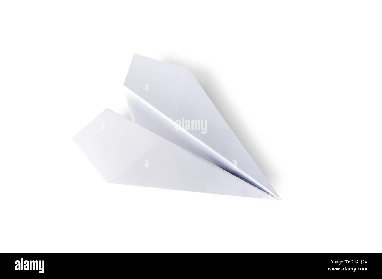 Paper plane origami isolated on a blank white background Stock Photo ...