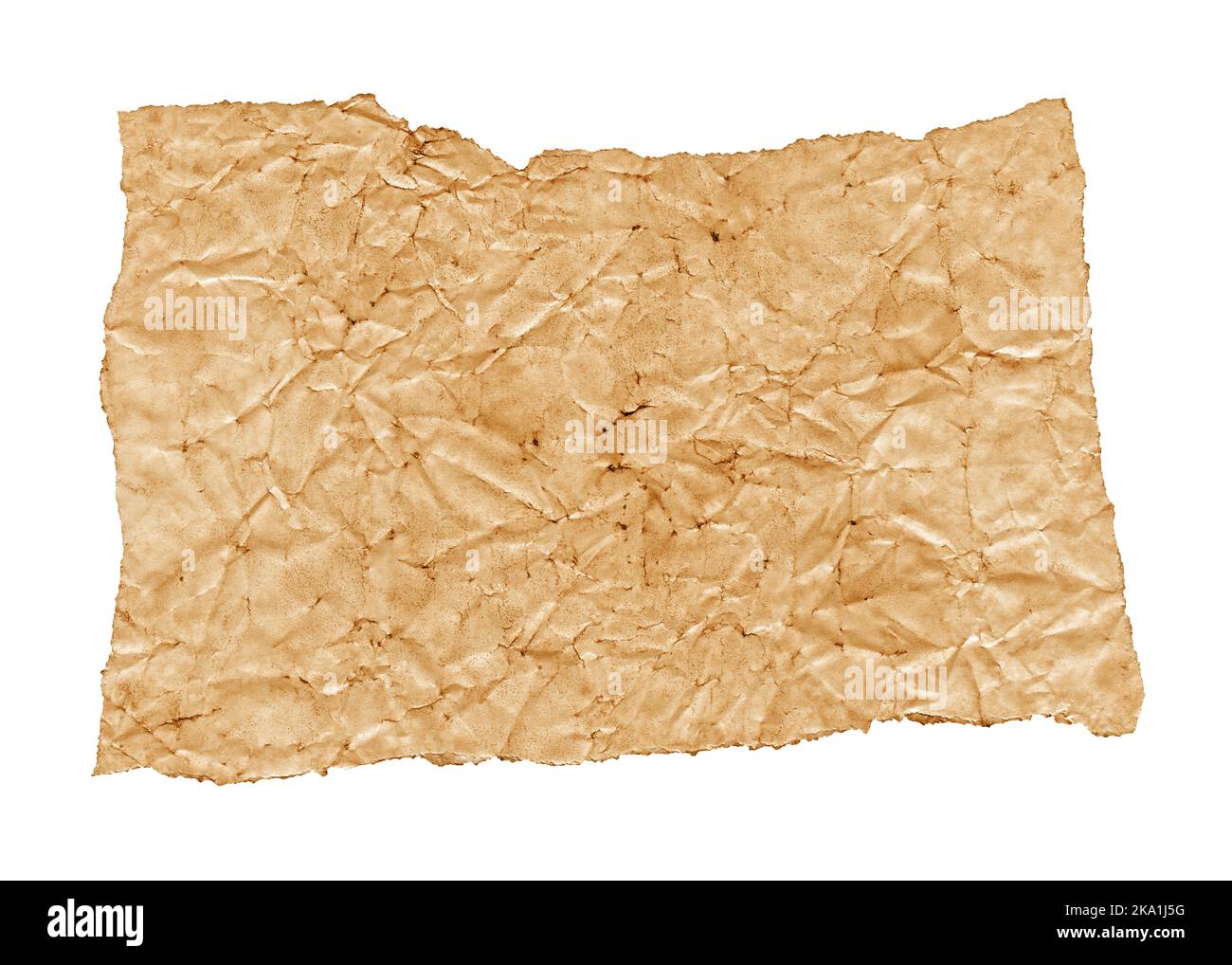 Old crumpled parchment paper texture background. Vintage wallpaper ...