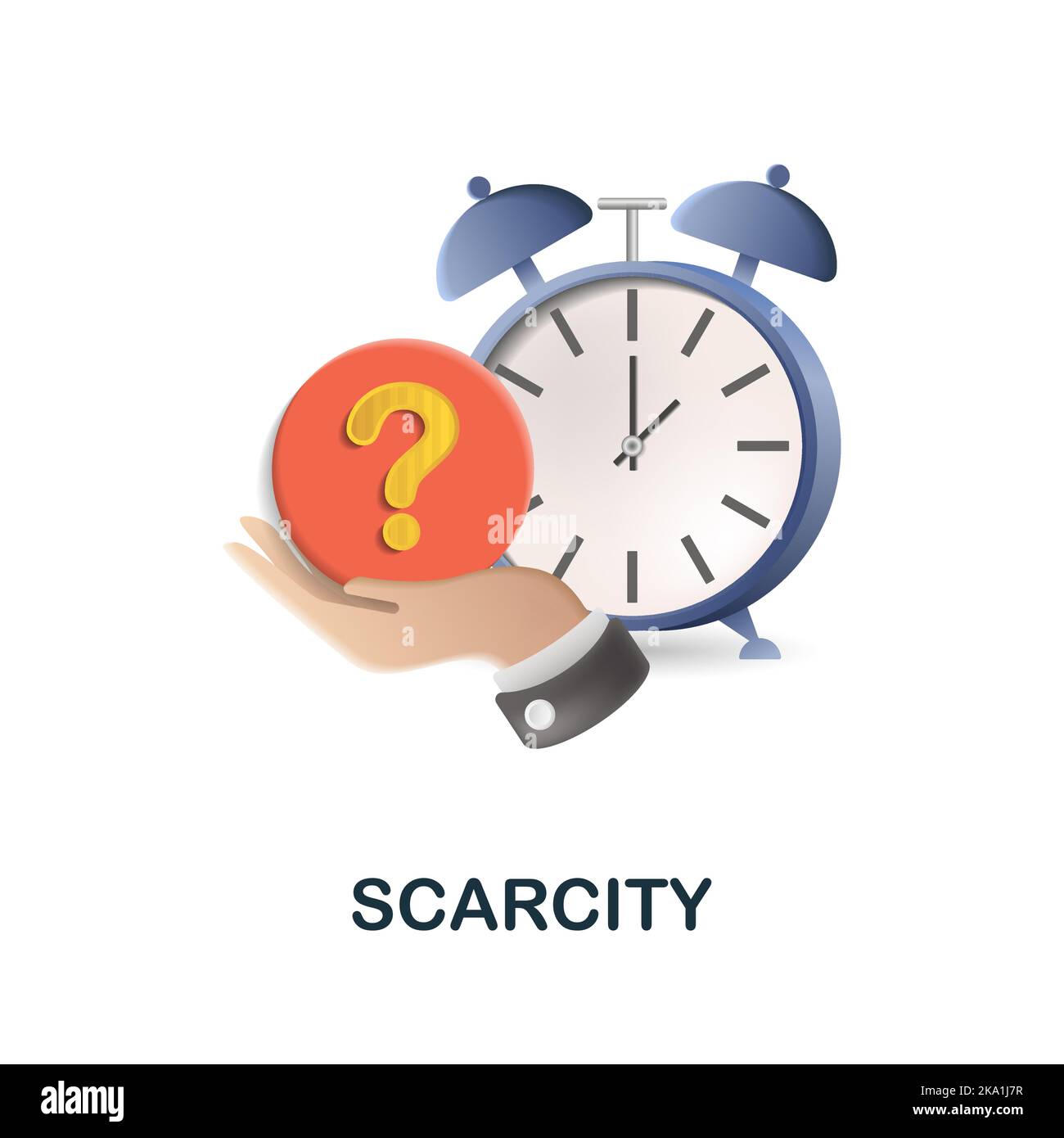 Scarcity icon. 3d illustration from neuromarketing collection. Creative ...