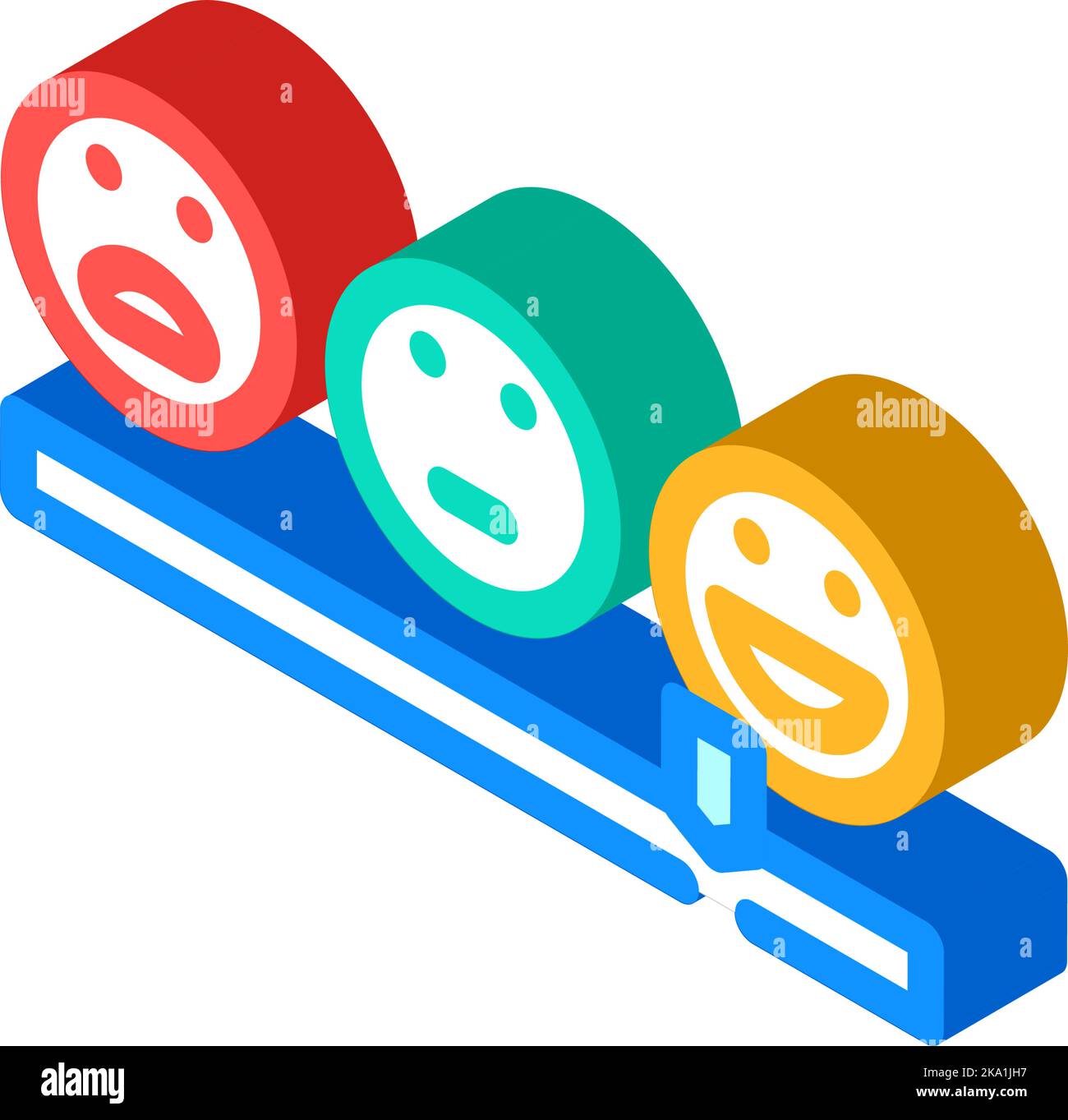 satisfaction customer testimonial isometric icon vector illustration ...