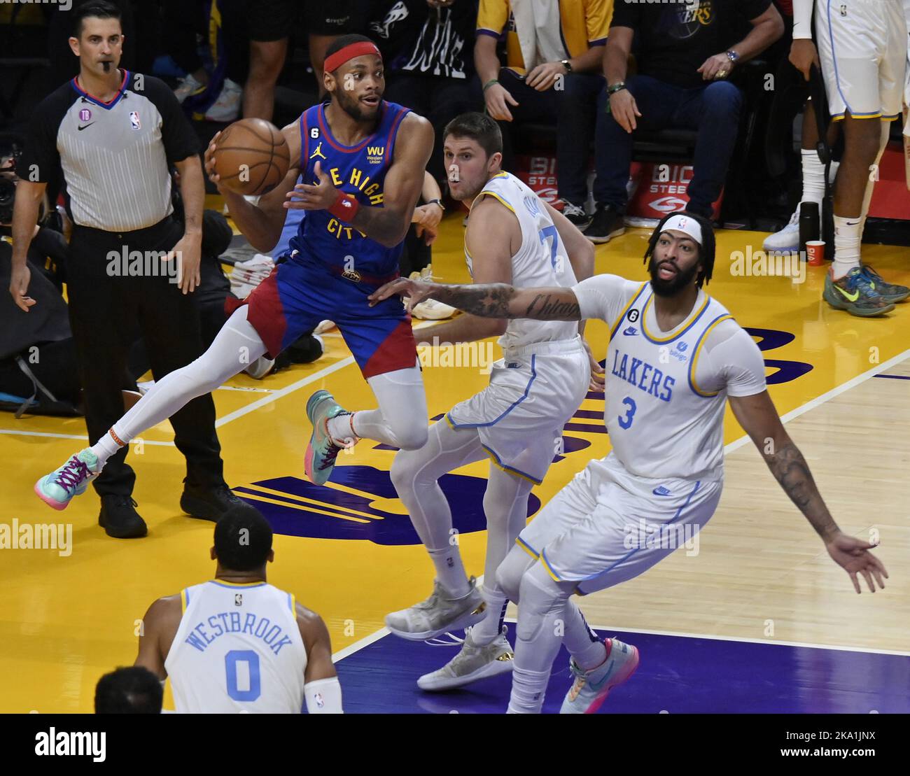 Los Angeles, United States. 30th Oct, 2022. Denver Nuggets guard Bruce ...