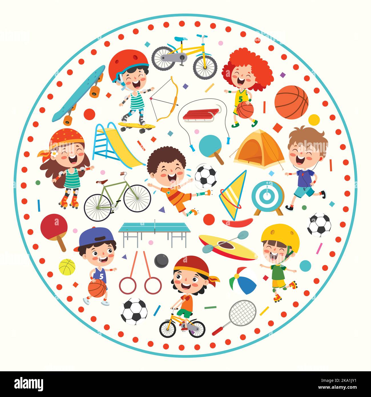Child riding bike helmet not caucasian Stock Vector Images - Alamy