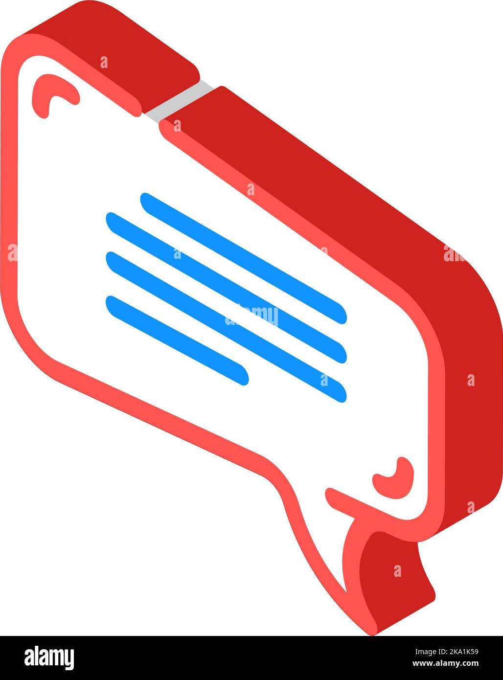 speech bubble testimonial isometric icon vector illustration Stock ...