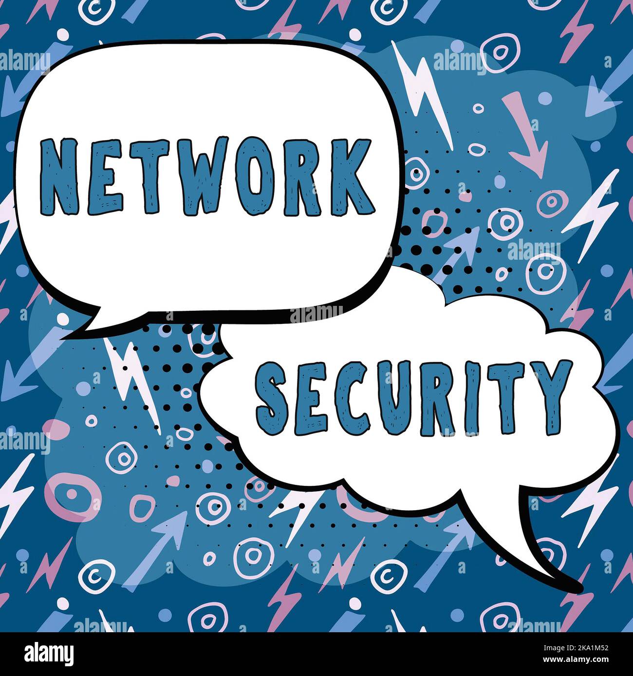 Sign Displaying Network Security Business Overview Practice Of