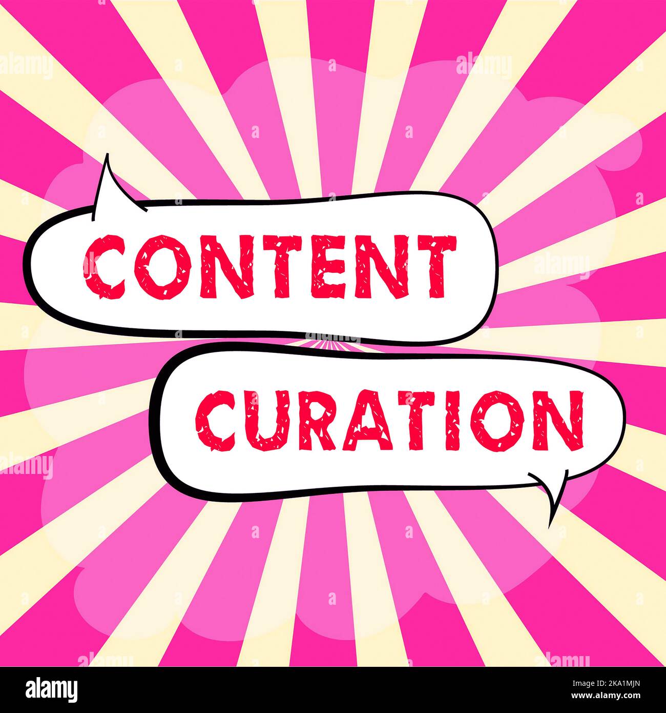 Conceptual display Content Curation. Internet Concept establish a fluid ...