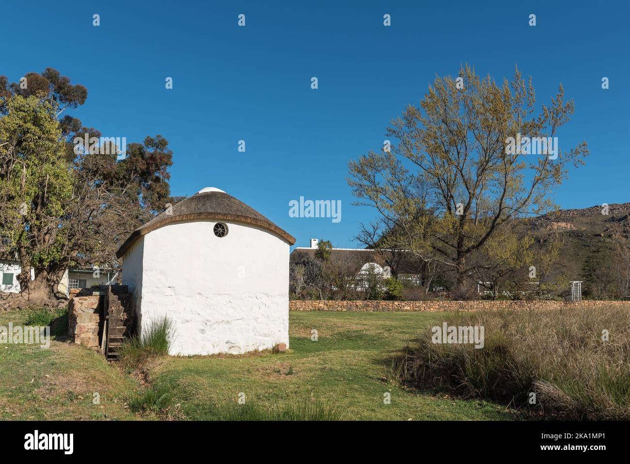 KROMRIVIER, SOUTH AFRICA, SEP 8, 2022: The historic water mill at ...