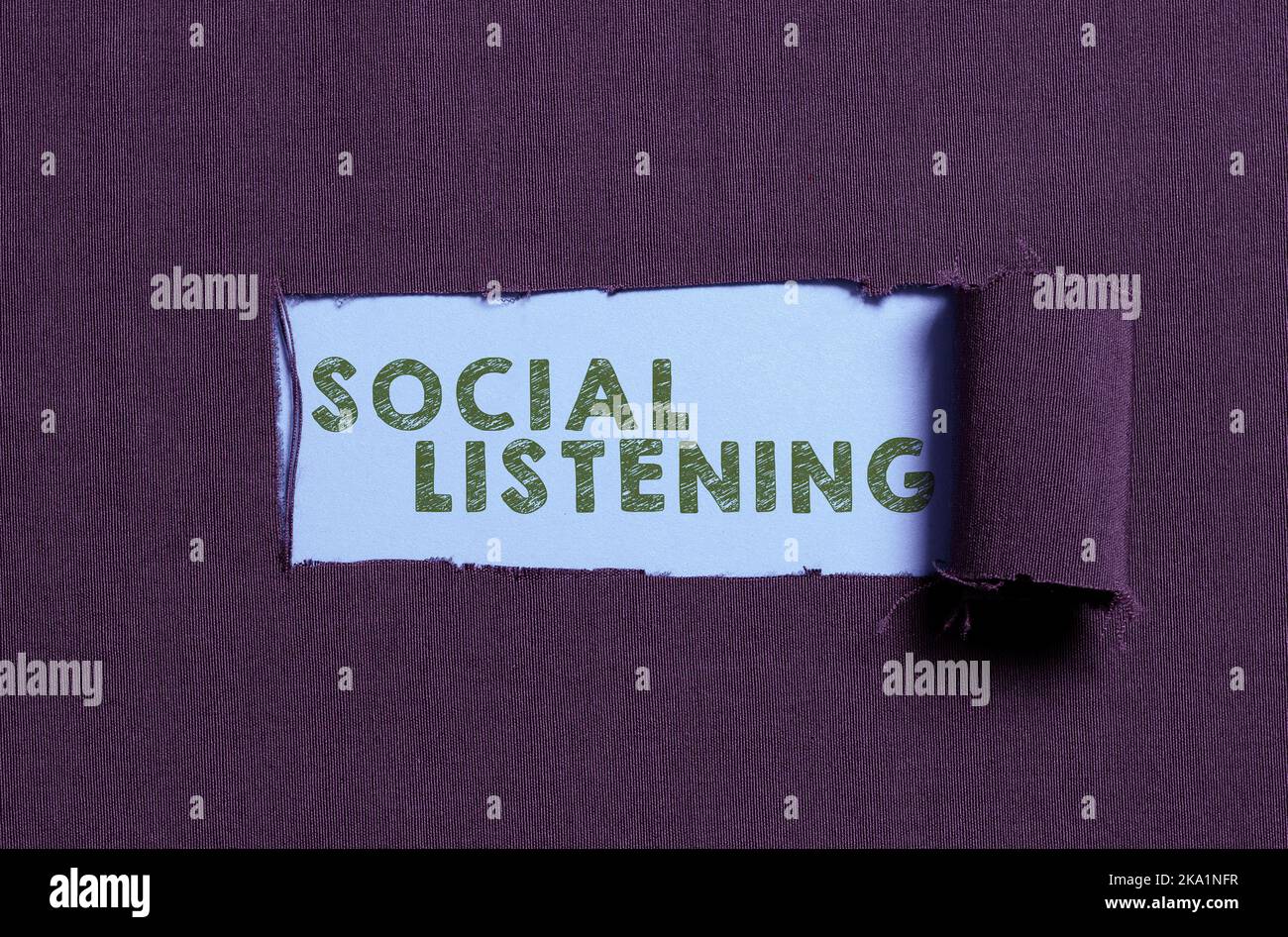 Sign displaying Social Listening. Word for legal instrument governing ...