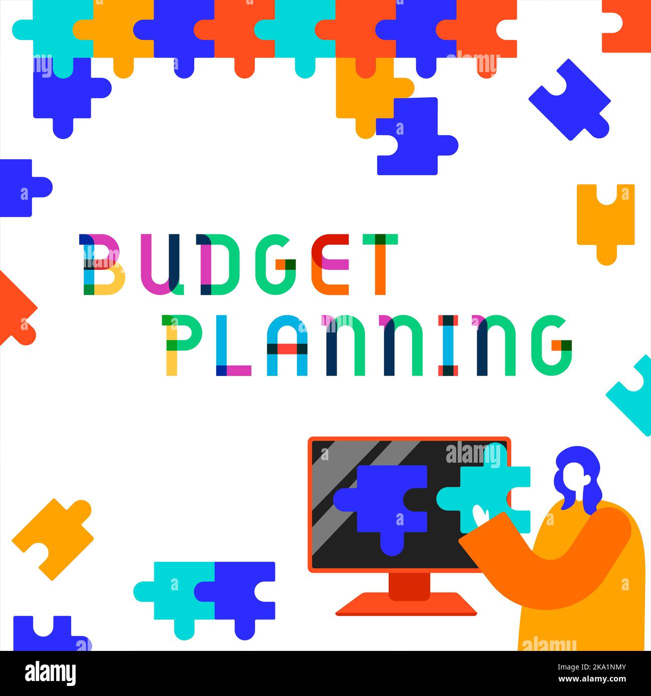 Handwriting text Budget Planning. Business idea purchasing process that ...