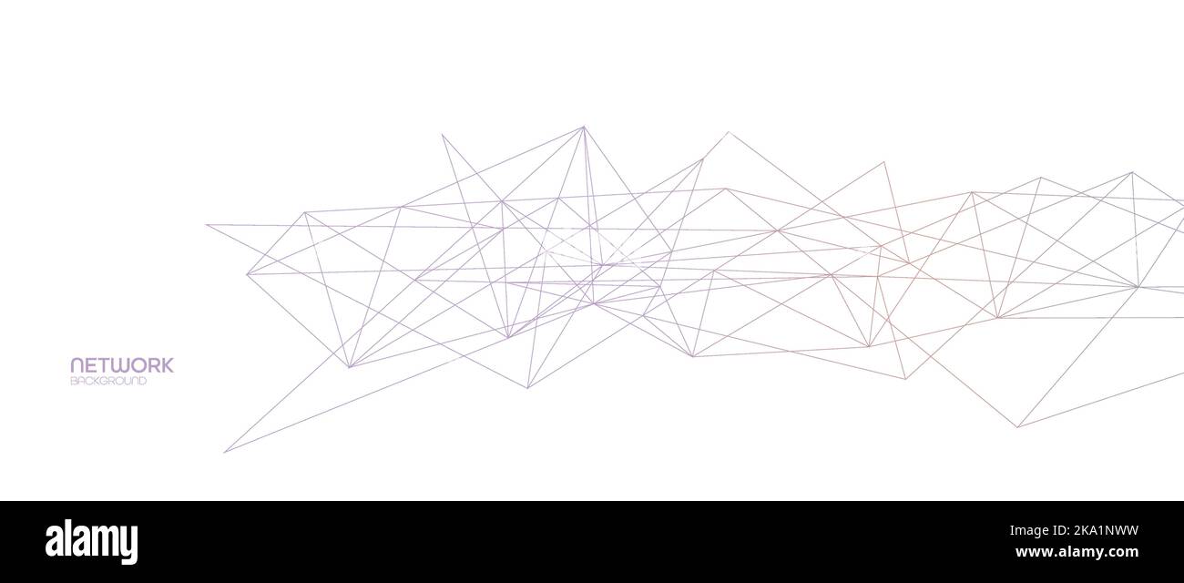 Connection background. Network concept with dots and lines. Vector ...