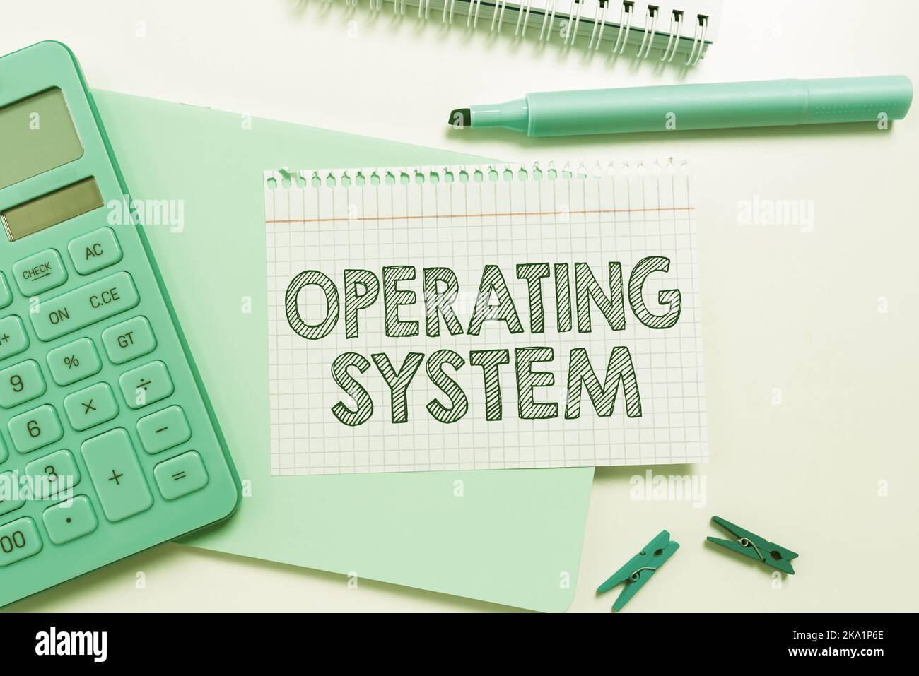 Sign displaying Operating System. Business approach made from materials ...