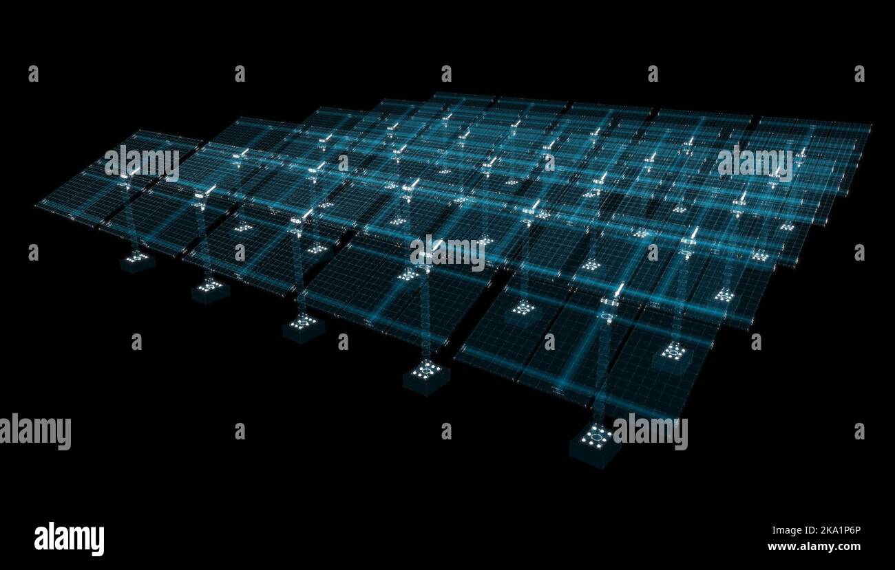 Solar Panel Concept. 3d illustration Stock Photo - Alamy