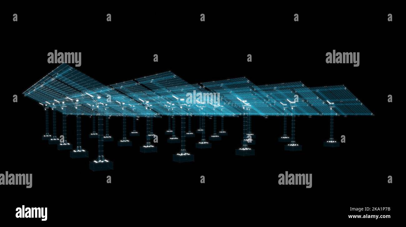 Solar Panel Concept. 3d illustration Stock Photo - Alamy
