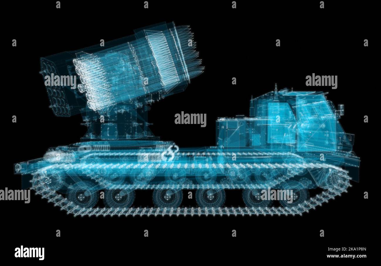 Military track missle system Stock Photo - Alamy