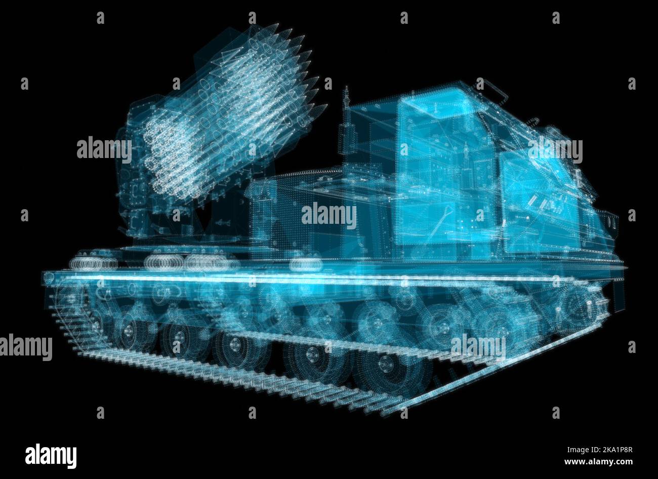 Military track missle system Stock Photo - Alamy