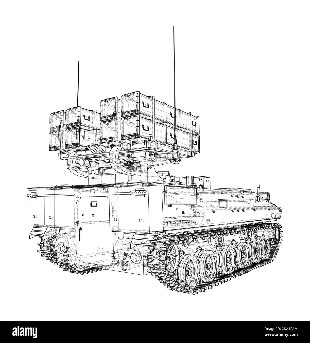 Military track missle system. Vector Stock Vector Image & Art - Alamy