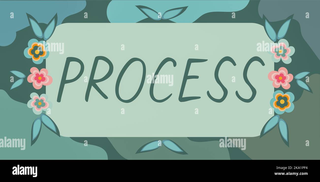 Conceptual caption Process. Internet Concept series of progressive ...