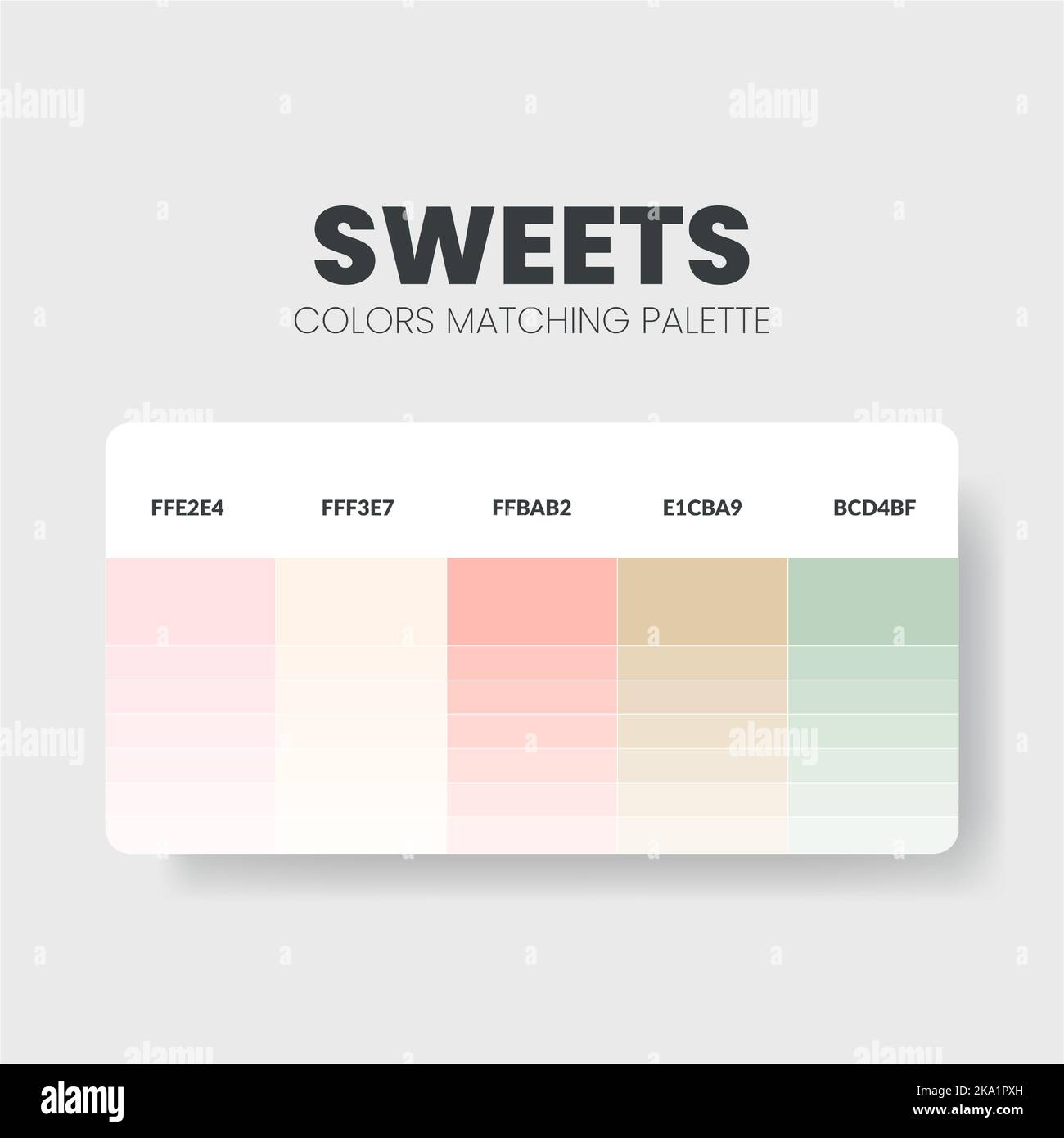 Sweets Color Scheme Color Trends Combinations And Palette Guide Example Of Table Color Shades