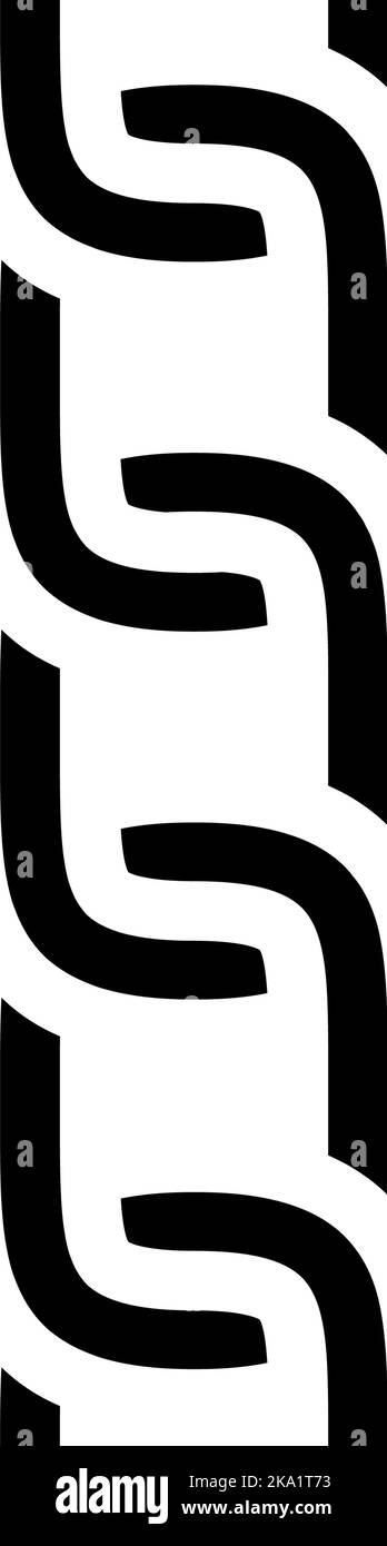 cable chain glyph icon vector illustration Stock Vector Image & Art - Alamy