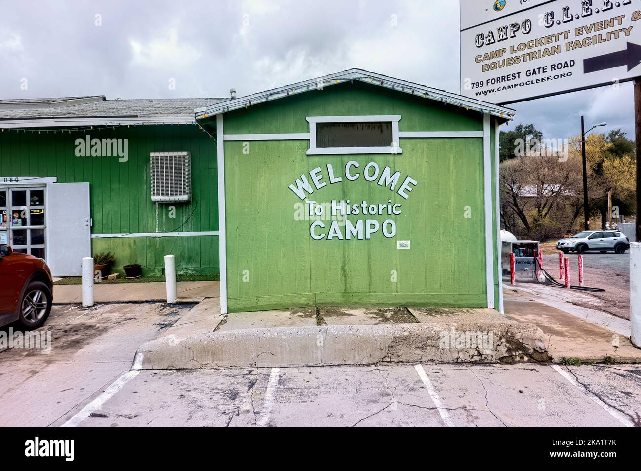General store in historic Campo, start of the Pacific Crest Trail, Campo, California, USA Stock ...