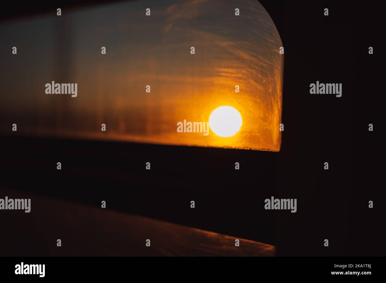 Sunset through car window hi-res stock photography and images - Alamy