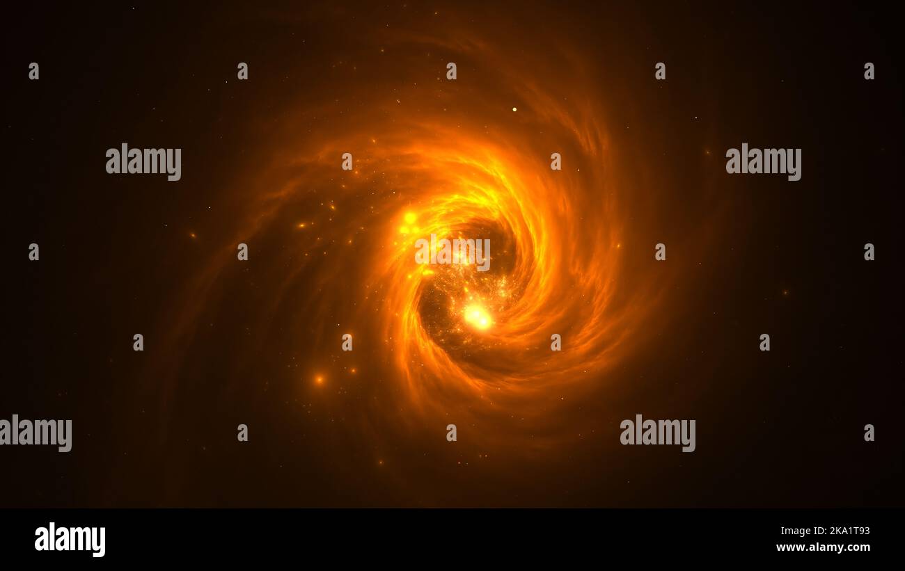 Cosmic nebula in space among stars and galaxies. Gas dust clouds nebula ...