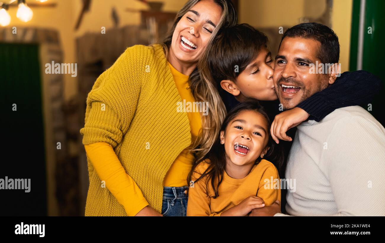 Hispanic family parents mother father hi-res stock photography and ...