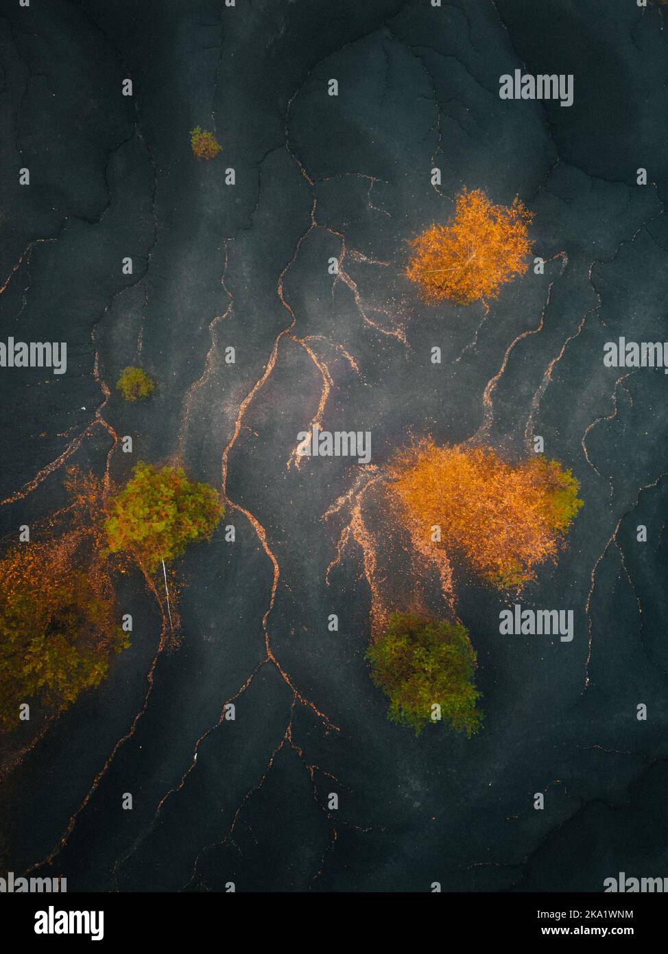 Aerial photo of moon landscape Stock Photo - Alamy