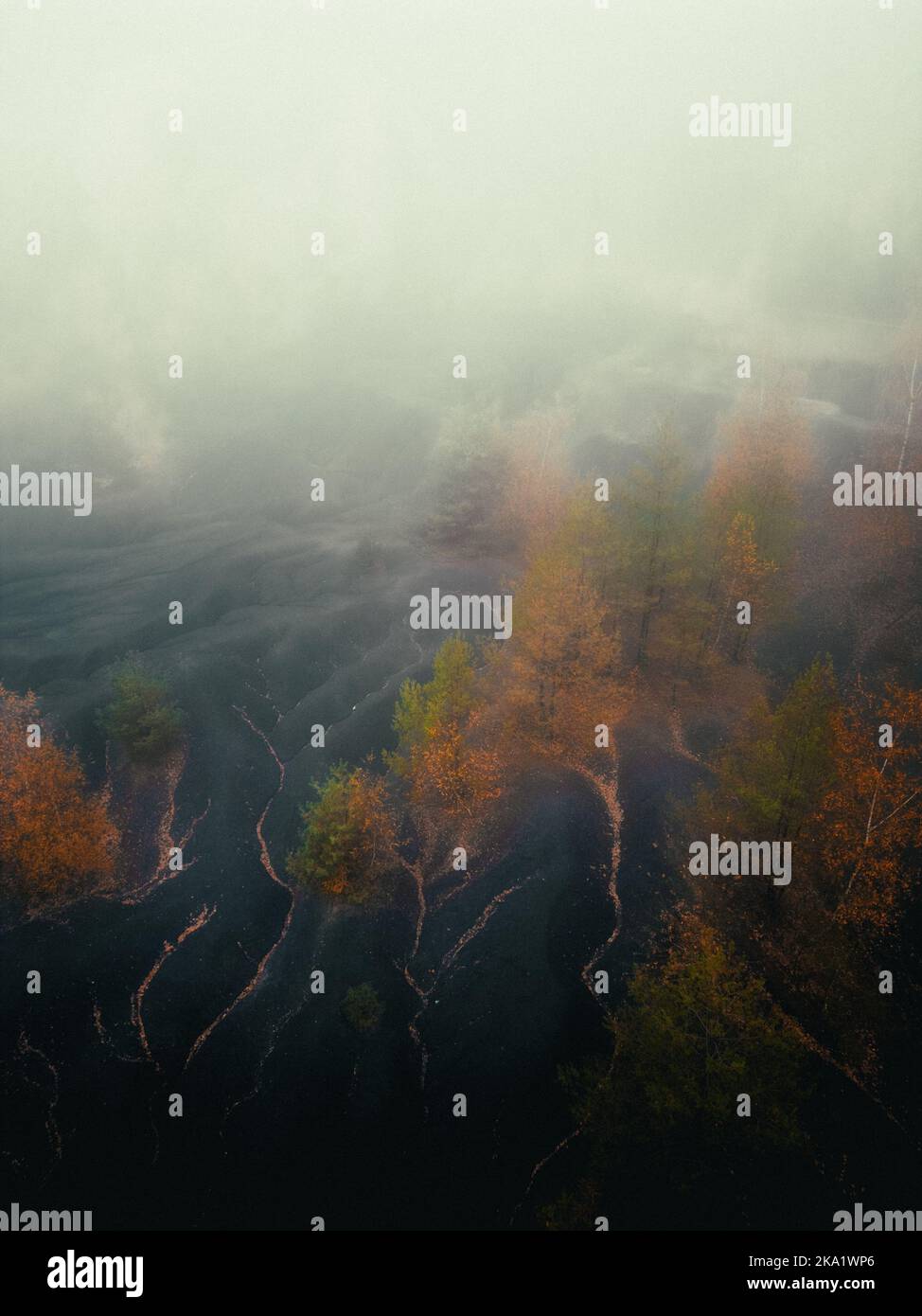 Aerial photo of moon landscape Stock Photo - Alamy