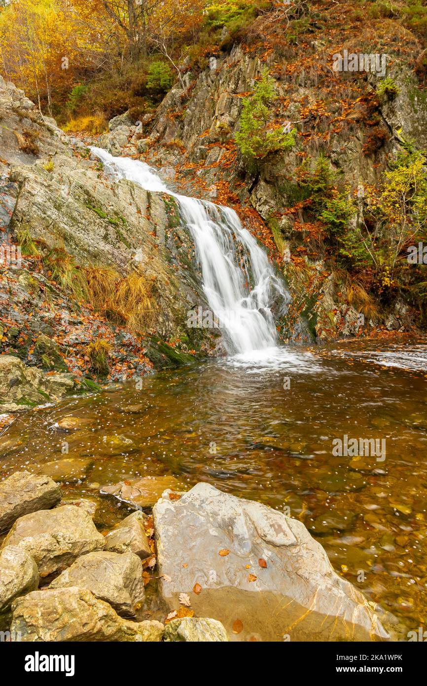Cascade of Bayehon, the Bayehon is a wild stream that rises in Neûr ...