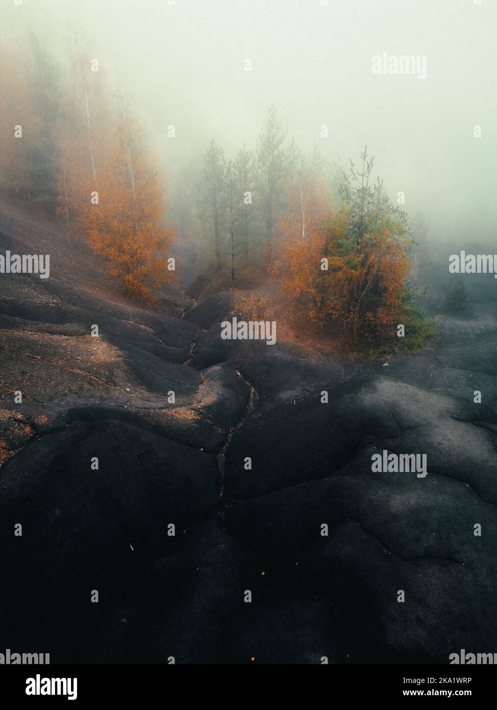 Aerial photo of moon landscape Stock Photo - Alamy