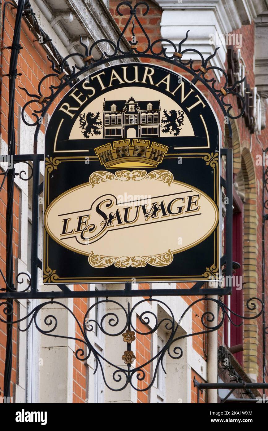 Sign, Nord, Hauts-de-France, France Stock Photo - Alamy