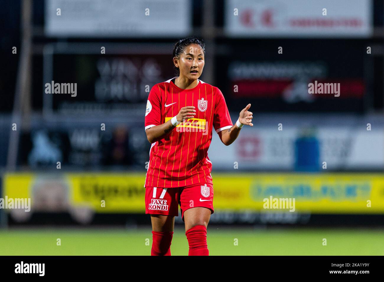 Koge, Denmark. 30th Oct, 2022. Simone Andersen (17) of FC Nordsjaelland ...