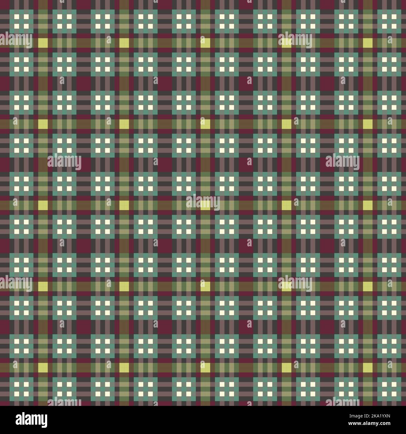 Decorative tartan geometric tiles pattern illustration Stock Vector ...