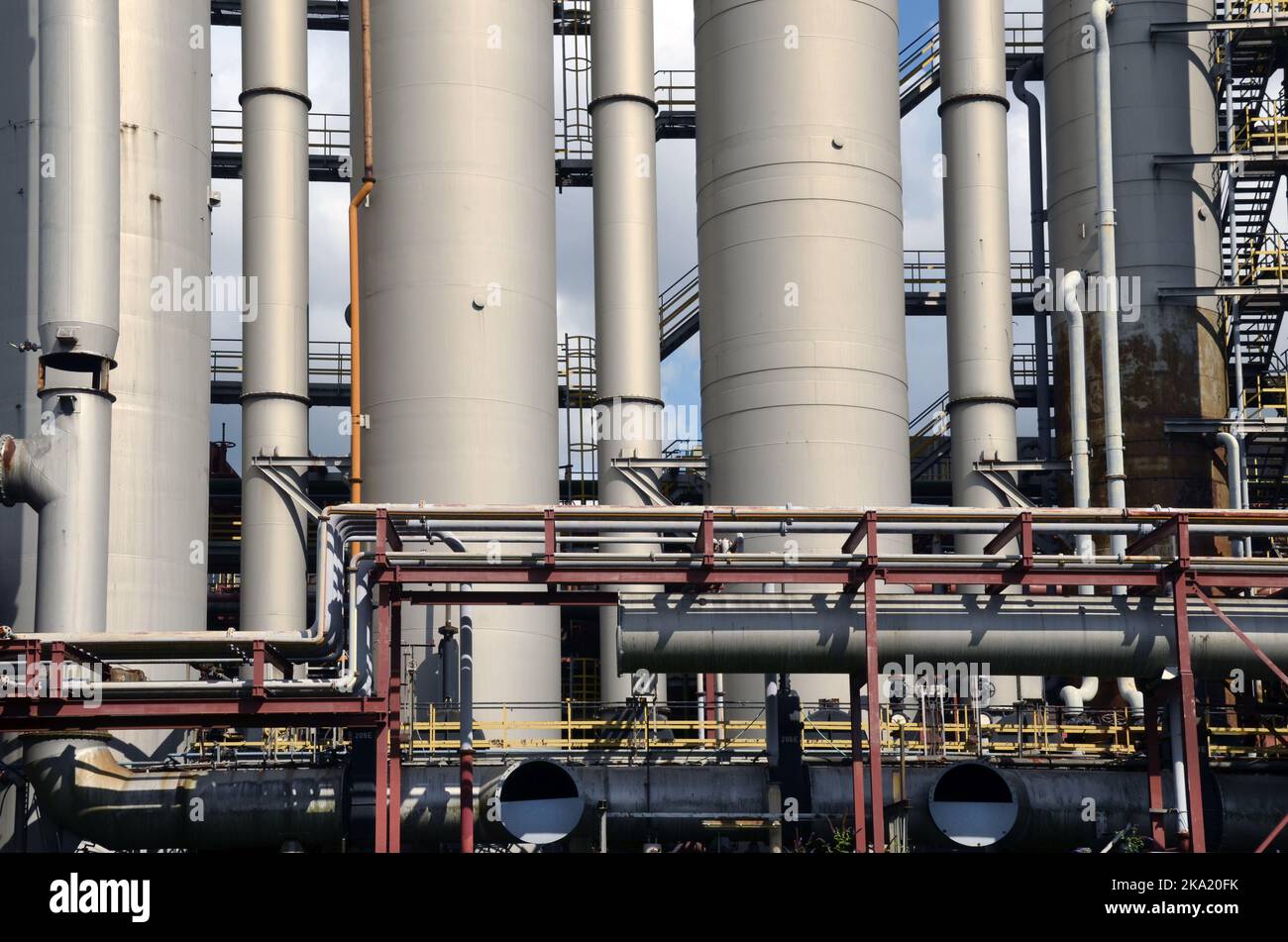 The closed blast furnace in Zollverein, Germany. This site is today ...