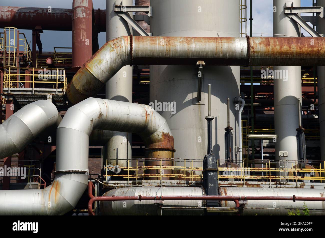 The closed blast furnace in Zollverein, Germany. This site is today ...