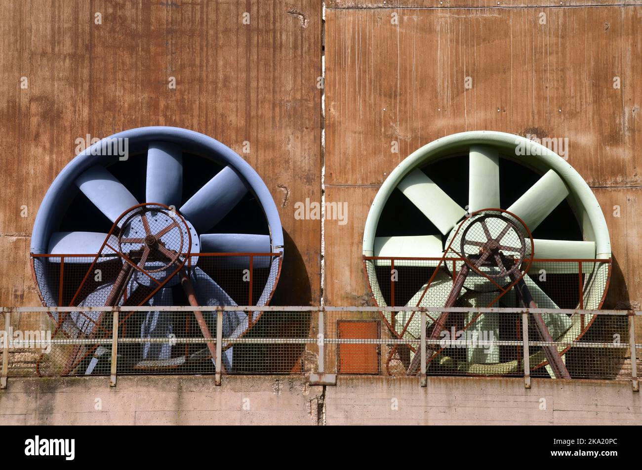 The closed blast furnace in Duigsbourg, Germany. This site is today ...