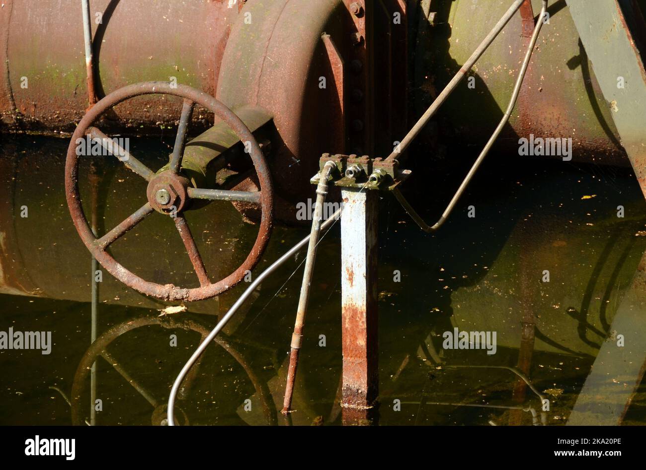 The closed blast furnace in Duigsbourg, Germany. This site is today ...