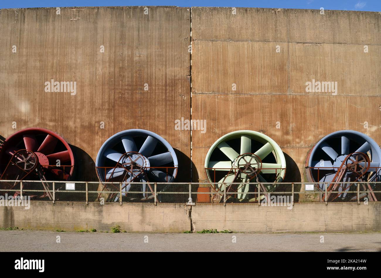 The closed blast furnace in Duigsbourg, Germany. This site is today ...
