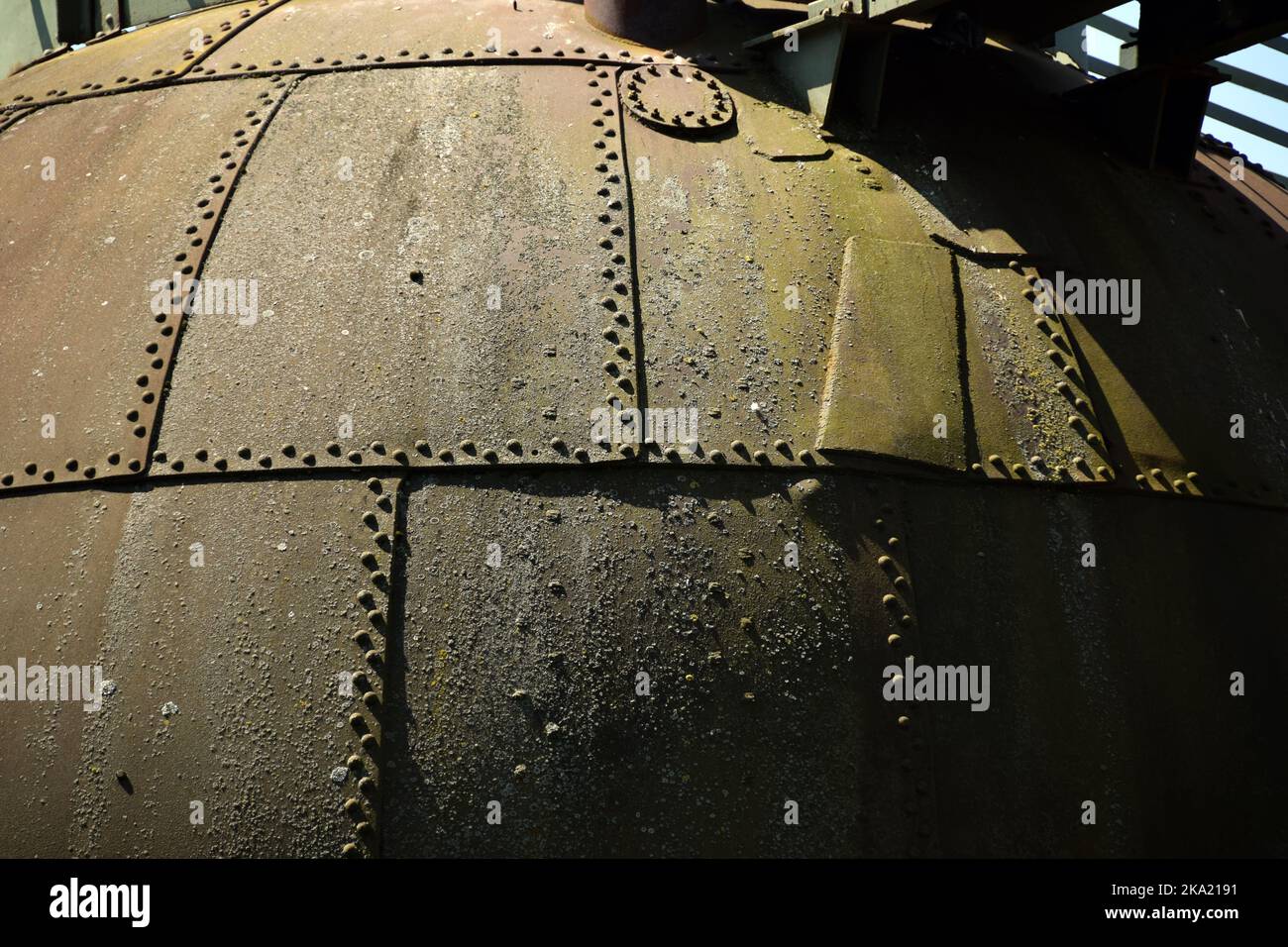 The closed blast furnace in Völklinger, Germany. This site is today ...