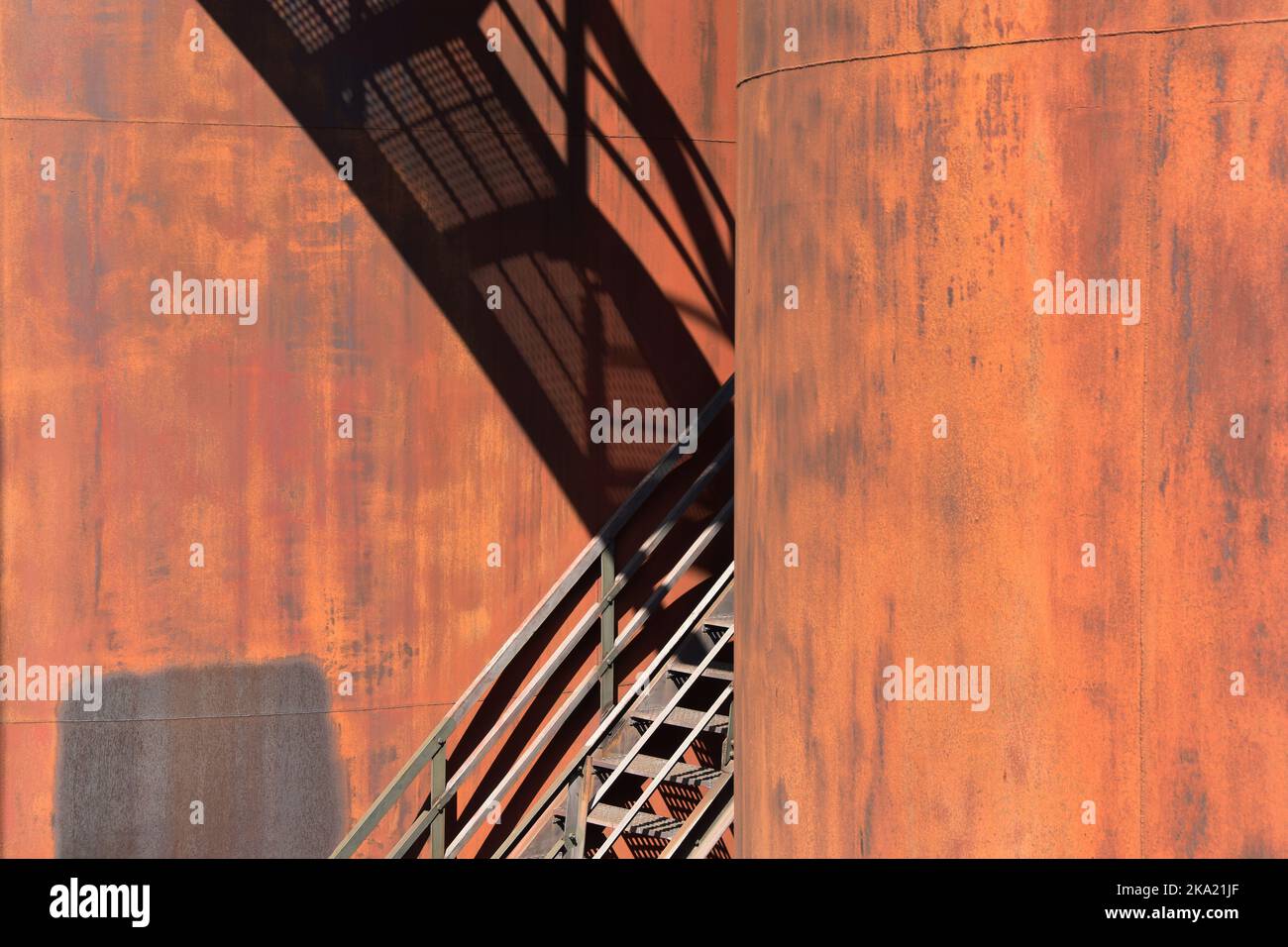 The closed blast furnace in Völklinger, Germany. This site is today ...