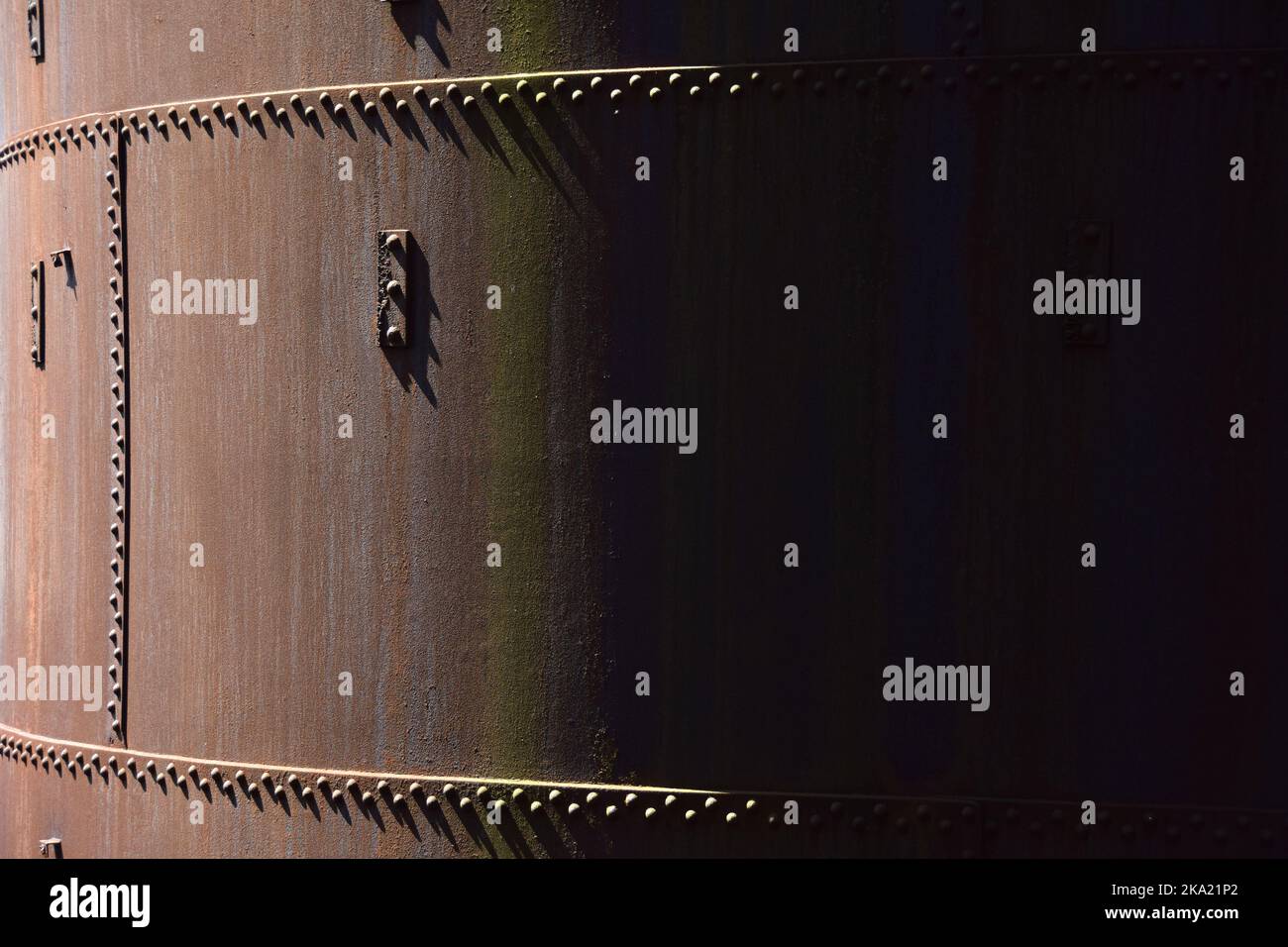 The closed blast furnace in Völklinger, Germany. This site is today ...