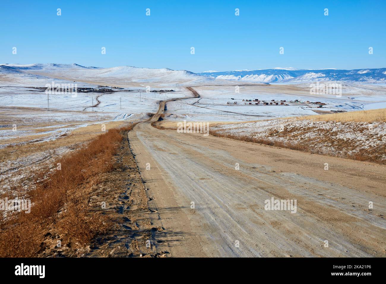 Siberian landscape in winter Stock Photo - Alamy