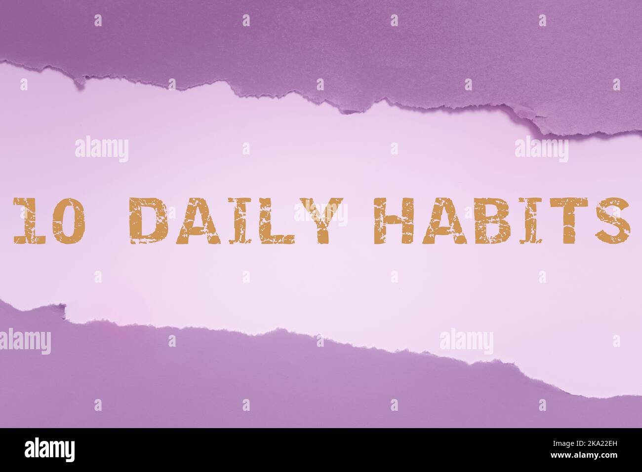 Hand writing sign 10 Daily Habits. Concept meaning Intelligence needed ...