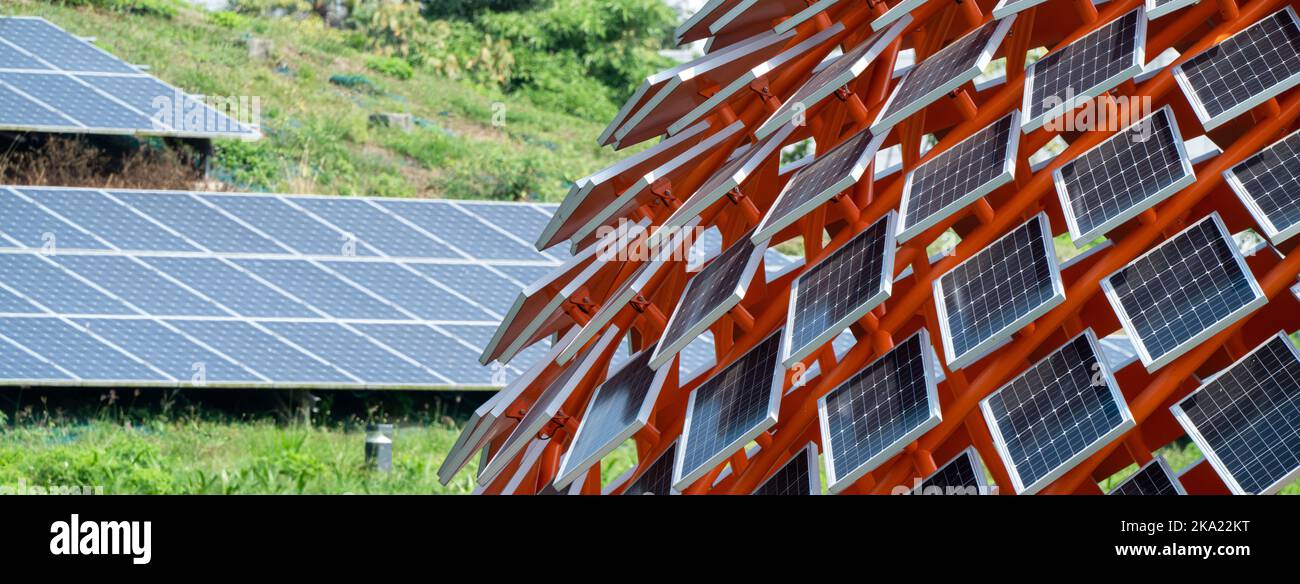 Solar panels, solar system technology solar cell in Taiwan Stock Photo ...